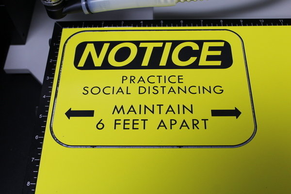 social distancing sign 2550 metal wood plastic sign phoenix 1212
