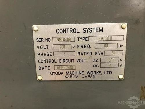 TOYODA FA550 II 3-AXIS CNC HMC Horizontal Machining Centers #554870 ...