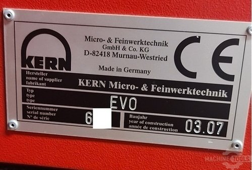 KERN EVO Vertical Machining Centers (5-Axis or More) Used - Excellent ...