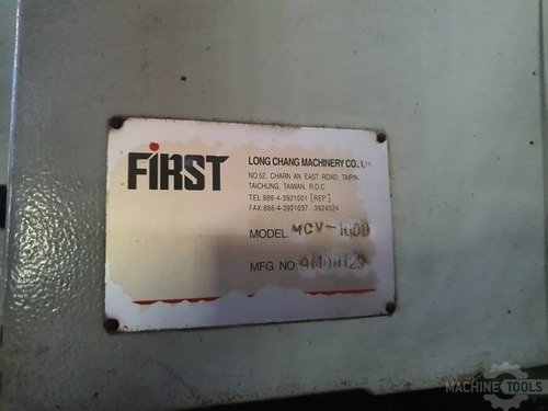 FIRST MCV1000 Vertical Machining Centers Used - Good #579763 ...