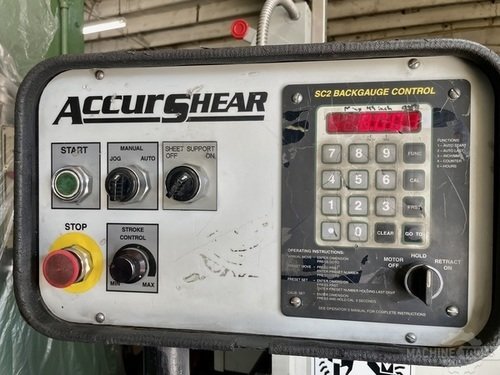 ACCURSHEAR 625010 Cizallas de Corte Recto (por Medida en Pulg. o MM) Usado - Excelente Estado #58...