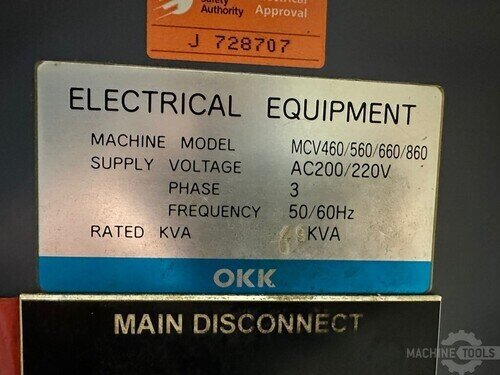 OKK MCV-660 Vertical Machining Centers Used - Good #605713 ...