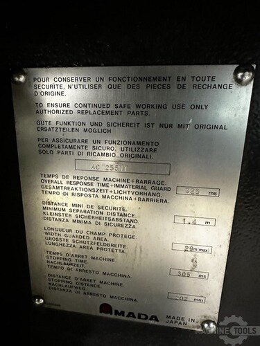 AMADA AC 255NT 转塔冲床 非常好 #609839 - MachineTools.com