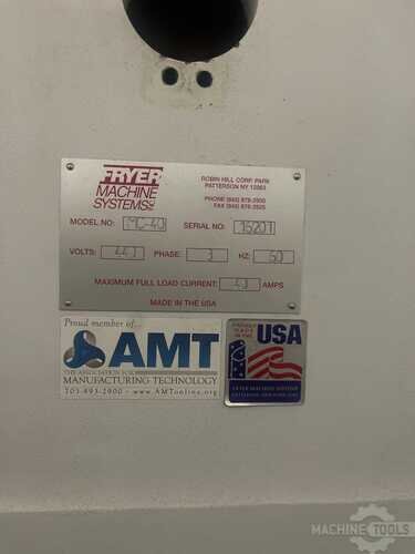 FRYER MC-40 Vertical Machining Centers Used - Good #619538 ...