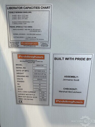 PEDDINGHAUS LIBERATOR Beam Coping Machines Used - Excellent #621741 ...