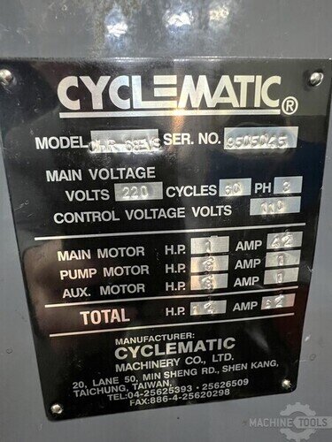 CYCLEMATIC CHR68 EVS (HARDINGE HC TYPE) 정밀 선반 중고 - 우수 # 1 643295 - MachineTools.com
