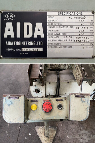 AIDA NC1-150(S) OBI 프레스 중고 - 우수 # 1 647184 - MachineTools.com