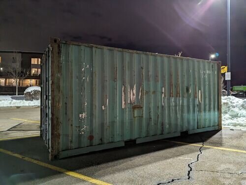 USED FAB MACHINES 40 FT HIGH CUBE SHIPPING CONTAINER ストレージシステム # 658180 ...