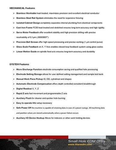 Nuovo in stock EDM foratrice TITAN I25 TITAN INTERNATIONAL SALES 666103 - MachineTools.com