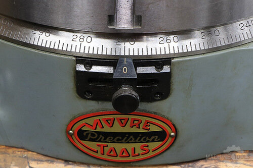 MOORE "STANDARD", S/N: SRT-311, 10.875" DIA., Rotary Tables #667793 ...