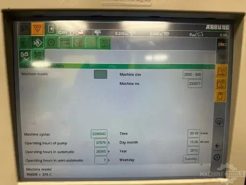 ARBURG 570C 2000-800 Injection Molding Machines Used - Excellent ...