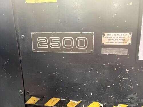 CINCINNATI INC 2500X10 Fraise mère engrenages 682874 - MachineTools.com